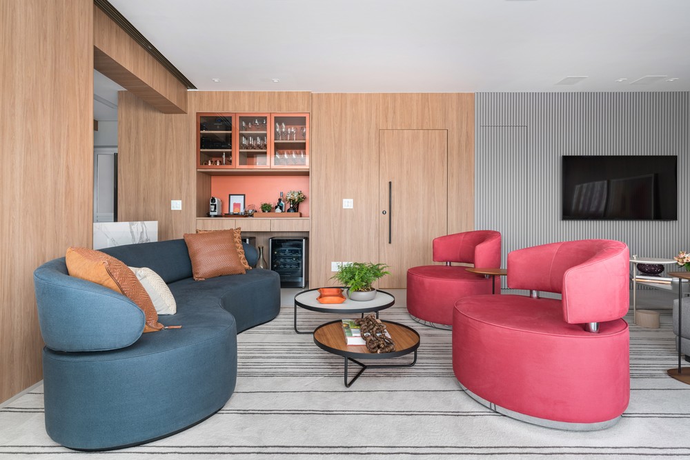 10 salas de estar coloridas para se encantar