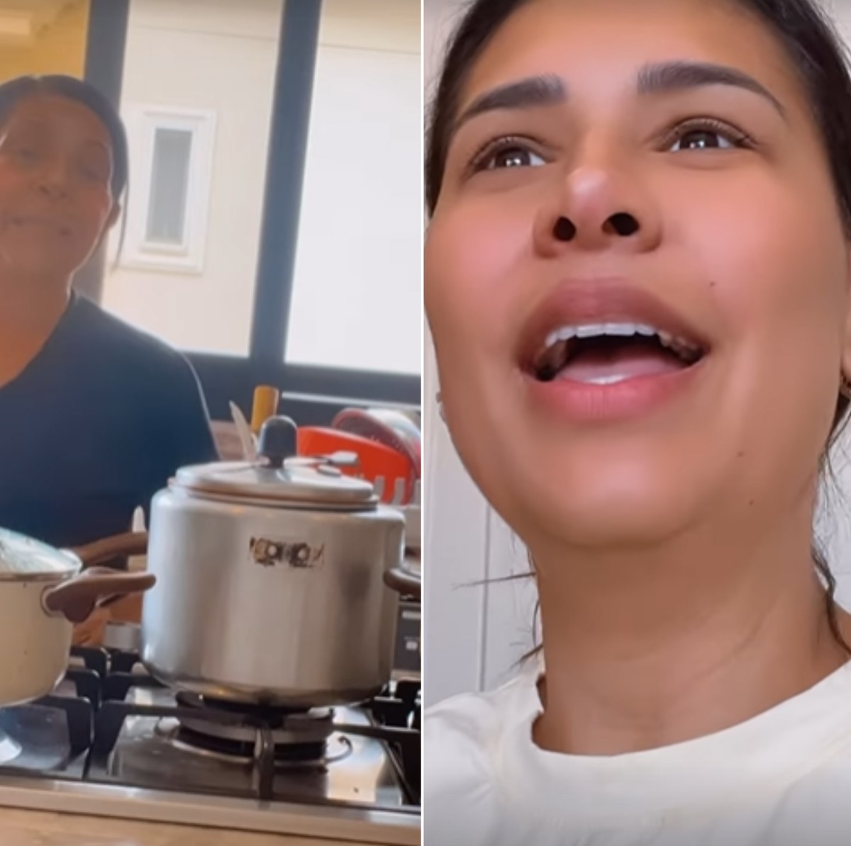 Simone se surpreende na cozinha da mansão: "Só uma panela funciona ...