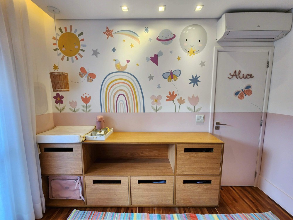 Pinturas artísticas dão toque personalizado aos quartos de netas de ...