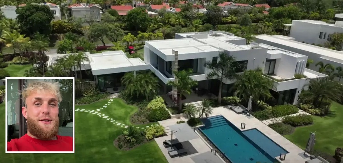 Boxeador Jake Paul mostra mansão de R$ 80 milhões com elevador e salão ...