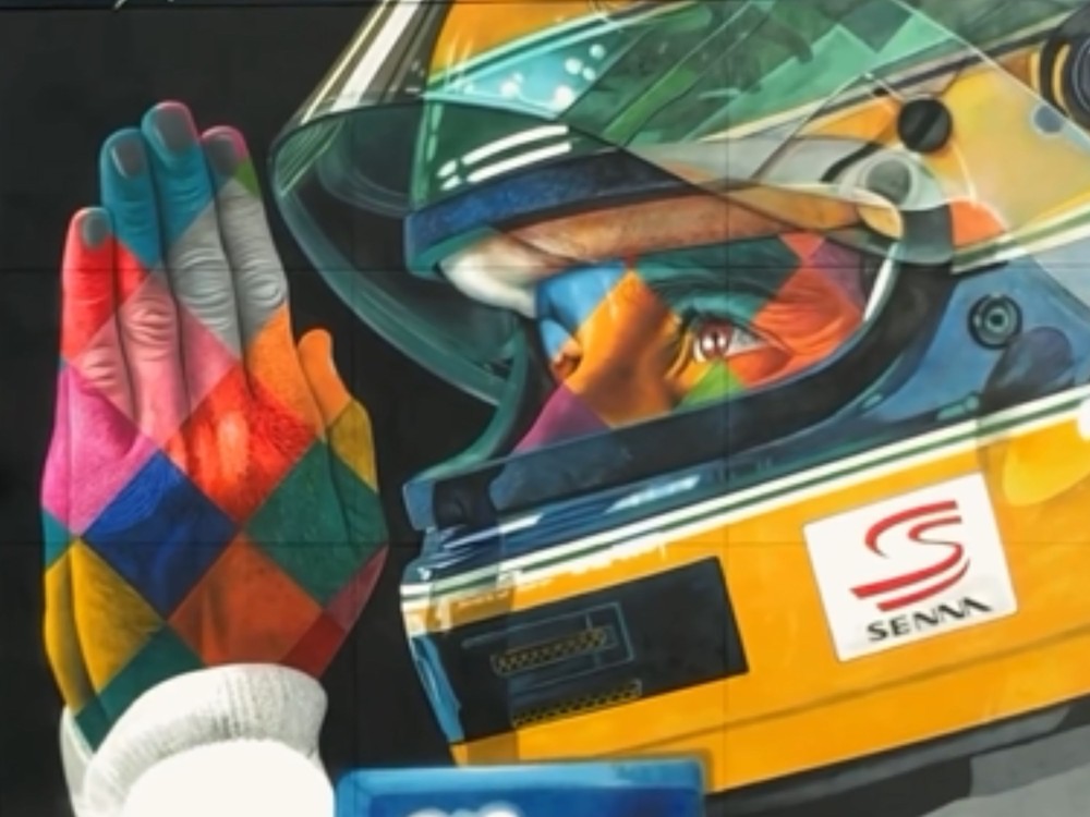 Eduardo Kobra inaugura mural em homenagem a Ayrton Senna no Autódromo ...