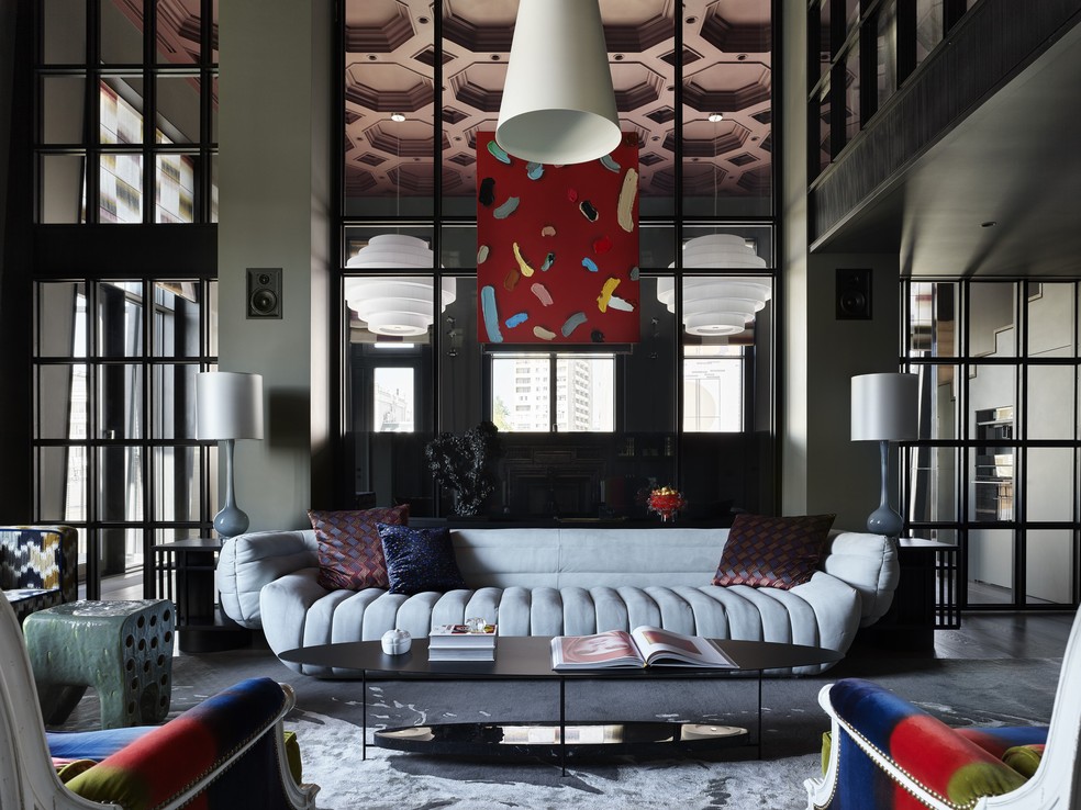 Inspirado em lofts nova-iorquinos, este apartamento em Moscou é pura ...